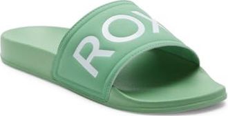 Roxy Sandales &agrave; enfiler pour femme, vert, 38 EU
