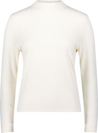 Zero Damen Feinstrickpullover mit hohem Kragen 34, Eggnog