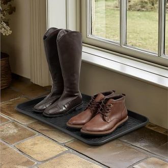 Navaris Bac &agrave; Chaussures - Plateau Range Chaussures et Bottes - Bac de Rangement de Chaussure en Plastique - Plateau Pratique et &Eacute;l&eacute;gant - Dimensions 60 x 40 