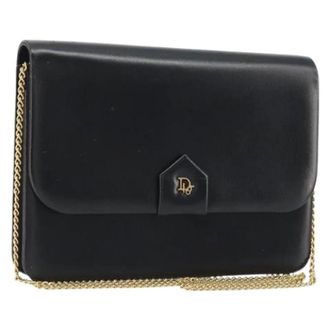 Dior Pre-owned Vintage Leder Schultertasche - - Pre-owned - Damen - Schwarzk - ONE SIZE