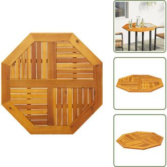 vidaXL VidaXL Dessus de table 80x80x2,2 cm octogonal bois massif dacacia