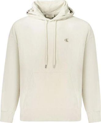 Calvin Klein Homme, Sweatshirts et sweats à capuche, Beige, Taille: M Pull en Tricot de Coton