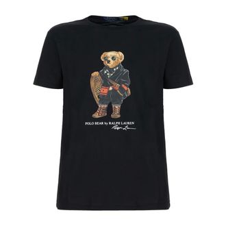 Polo Ralph Lauren Homme, Tops, Noir, Taille: M Bear T-Shirt
