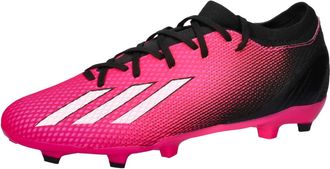 adidas Unisex X Speedportal.3 Firm Ground Boots, Shock Pink/Zero Metalic/Core Black, 45 1/3 EU