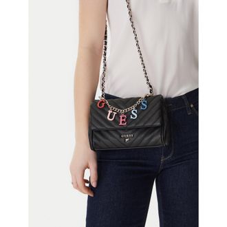 Guess Handtasche Guess J4YZ45 WFZL0 Schwarz