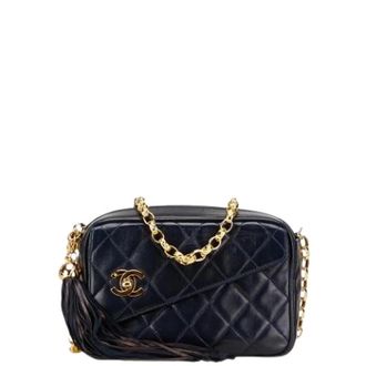 Chanel Sac bandouli&egrave;re Vintage Pre-owned - Femme - Pre-owned - Bleu - Taille: ONE Size