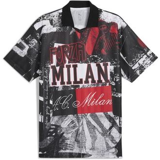 Puma A.C. Milan T- Shirt Ftblnrgy+ Retro, Adulto Maillot décontracté à Manches Courtes, AC Milan Vintage, Produit Officiel, Unisexe, Rouge, XS Mixte