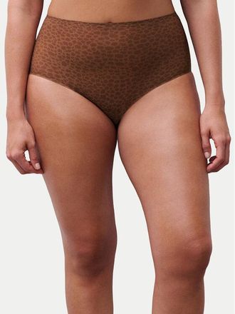 Chantelle Klassischer Damenslip mit hoher Taille Soft Stretch C11D70 Braun