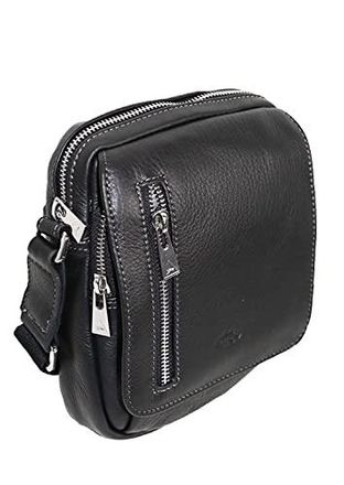 Katana KATANA Petit sac bandouli&egrave;re homme en cuir r&eacute;f 89103 (3 coul.disp.) (noir)