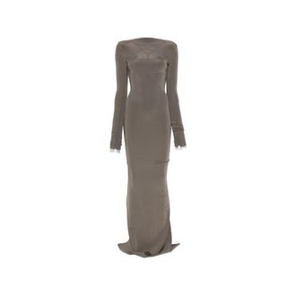 Rick Owens Temple Gown - - Dresses - Damen - Braun - M