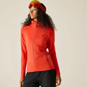 Dare 2B Dare 2B - Ventura Midlayer f&uuml;r Damen, mit Kapuze, Stretch (Granatapfel-Rot)