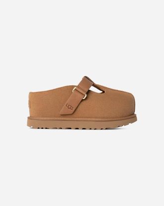 UGG Goldenstar Hi Clog f&uuml;r Damen in Brown, Gr&ouml;&szlig;e Wildleder