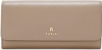 Furla Camelia Klassisches Portemonnaie Xl Stucco Gray Grau Strukturiertes Leder Damen