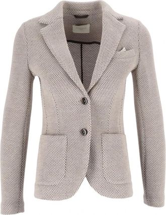 Circolo 1901 Schmale Jacke aus Schurwolle - - Jackets - Damen - Braun - S