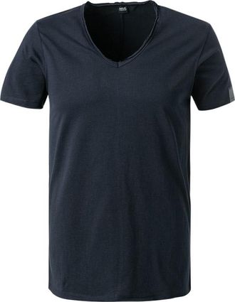 Replay Herren T-Shirt blau Baumwolle