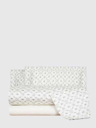 Philipp Plein 4-teiliges Bettw&auml;sche-Set aus Baumwollsatin mit Logo-Print
