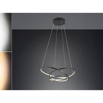 Trio Moderne dimmbare led Pendelleuchte darvin Schwarz, Breite 64cm