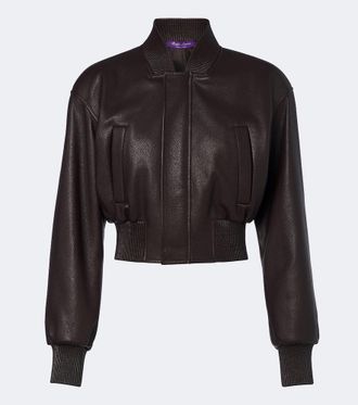 Ralph Lauren Collection Cropped-Bomberjacke Noland aus Leder