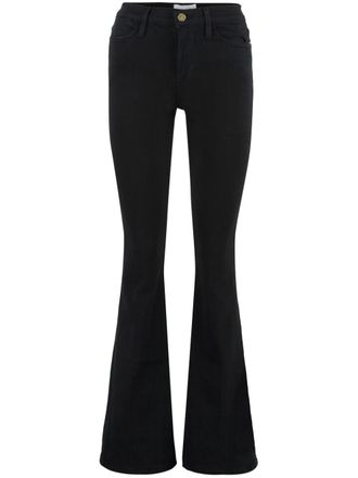 Frame Denim jean &eacute;vas&eacute; &agrave; taille haute - Noir