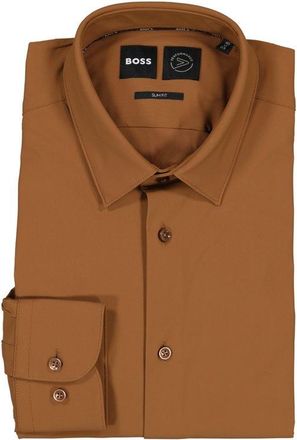 HUGO BOSS Herren Hemd braun Slim Fit