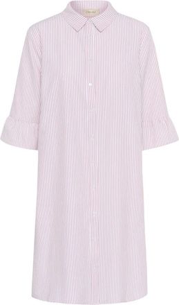 Cream Femme, Robes, Rose, Taille: 38 FR Robe-chemise à rayures Rose clair