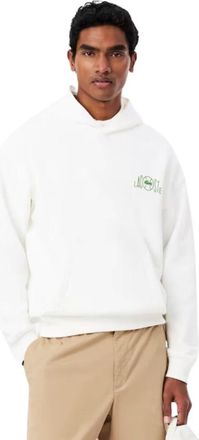 Lacoste Homme, Sweatshirts et sweats &agrave; capuche, Blanc, Taille: M Multi Print Fleece Sweat &agrave; capuche