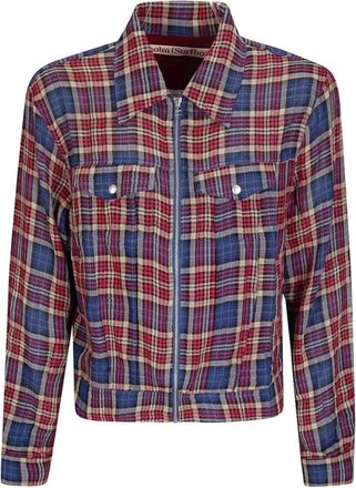 Stockholm Surfboard Club Stockholm Surfboard Club, Homme, Vestes, Multicolore, Taille: M Terrence Lightweight Trucker Jacket