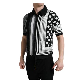 Dolce & Gabbana Cardigan Sweater mit Kragen - - Knitwear - Herren - Schwarzk - XS