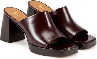 Bobbies Mules &agrave; talons Renata en cuir