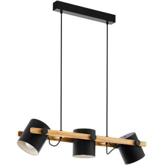 Eglo Eglo - Suspension, Industriel Acier Inoxydable Hornwood 3 Lumi&egrave;re(S)