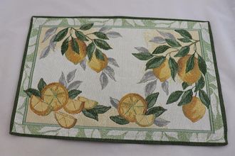 Sander Tischset Platzset Lemon Zitrone Sommer Gobelin 32 x 48cm Artikel 61664 Fb. 40 gelb grün