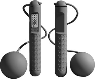 Generico Springseil ohne Seil - Springseil mit Zähler | Springseil mit LED-Display und kabellosem Ball | Smarts Springseile für Training im Fitnessstudio, Kalo