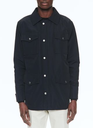 Fursac Veste 4 poches bleue en toile de polycoton - Taille XXL - Homme