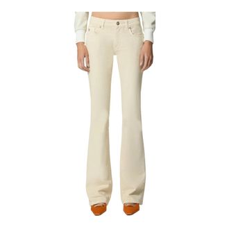 John Richmond Beige Schlaghose mit hohem Bund - - Trousers - Damen - Beige - W24