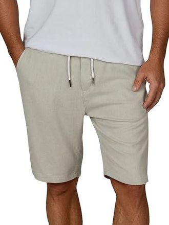 Riverso RIVOliver - Short dété en lin pour homme - Coupe droite - Longueur genou - Couleur unie - Blanc, bleu, marine, beige, noir, vert, tailles S, M, L, XL,