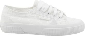 Superga Femme, Chaussures, Blanc, Taille: 39 EU 2750 Flower Sangallo