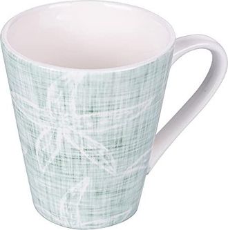 Villa D'Este Home Tivoli Becher 300 ml mit Keramikl&ouml;ffel, Meeresdekoration, Cozumel