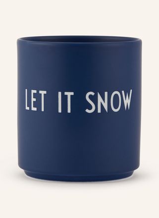 DESIGN LETTERS Design Letters Becher Let It Snow blau