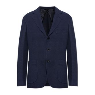 Brioni Homme, Vestes, Bleu, Taille: L Blazer &agrave; revers ouverts