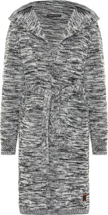 Cipo & Baxx Damen Pullover WP239 Grau - Stilvolle Strickmode mit femininen Details, elegantem Schnitt und modernem Design f&uuml;r Alltag, B&uuml;ro, Freizeit und besondere