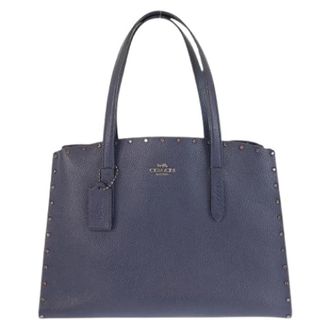 Coach Pre-owned Charlie Carryall Leder Shopper - - Pre-owned - Damen - Blau - ONE SIZE