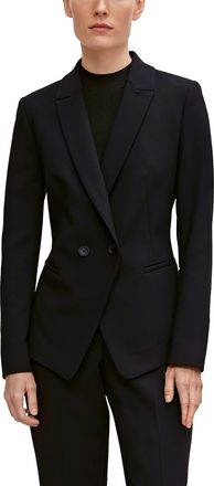 Comma Damen 60.2.61.12.130.2126127 Blazer, 9999 schwarz, 32