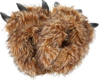 Yardwe Pantoufles Hiver Unisexes Peluche Design Patte Ours Semelle Antid&eacute;rapante Solide Respirantes Et Absorbantes Confort Longue Dur&eacute;e Pour Maison