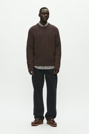 Wood Wood Strickpullover WWSteve Casual fit brown