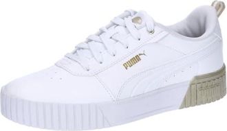 Puma Femme Carina 2.0 Metallic Dream Sneaker, White Gold-Matte Gold, 38.5 EU