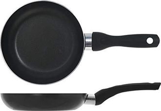 hOme Home Maitre Bratpfanne antihaftbeschichtet 18 cm, Metall, Anthrazit/schwarz