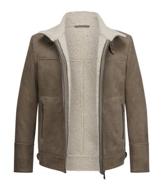 Milestone Lederjacke MSCamino aus weichem Veloursleder mit Fell-Innenseite