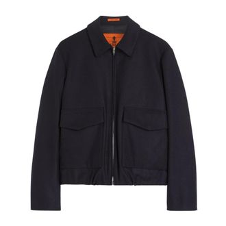 Barena Melton-Wolljacke - - Jackets - Herren - Blau - M