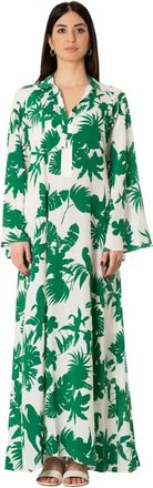 Max Mara Robe Longue Livrea - Femme - Robes - Vert - Taille: 42 FR