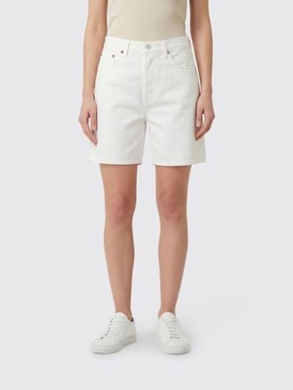 A Gold E Short AGOLDE Femme couleur Jaune Cr&egrave;me